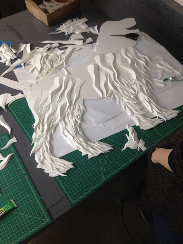 Sandy from Annie – Shubert Theater Window Display -Process – Janet Croog